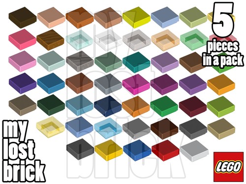 LEGO - Part 3070 - Tiles 1x1 (Pack of 5) + NEW + SELECT COLOUR | eBay UK