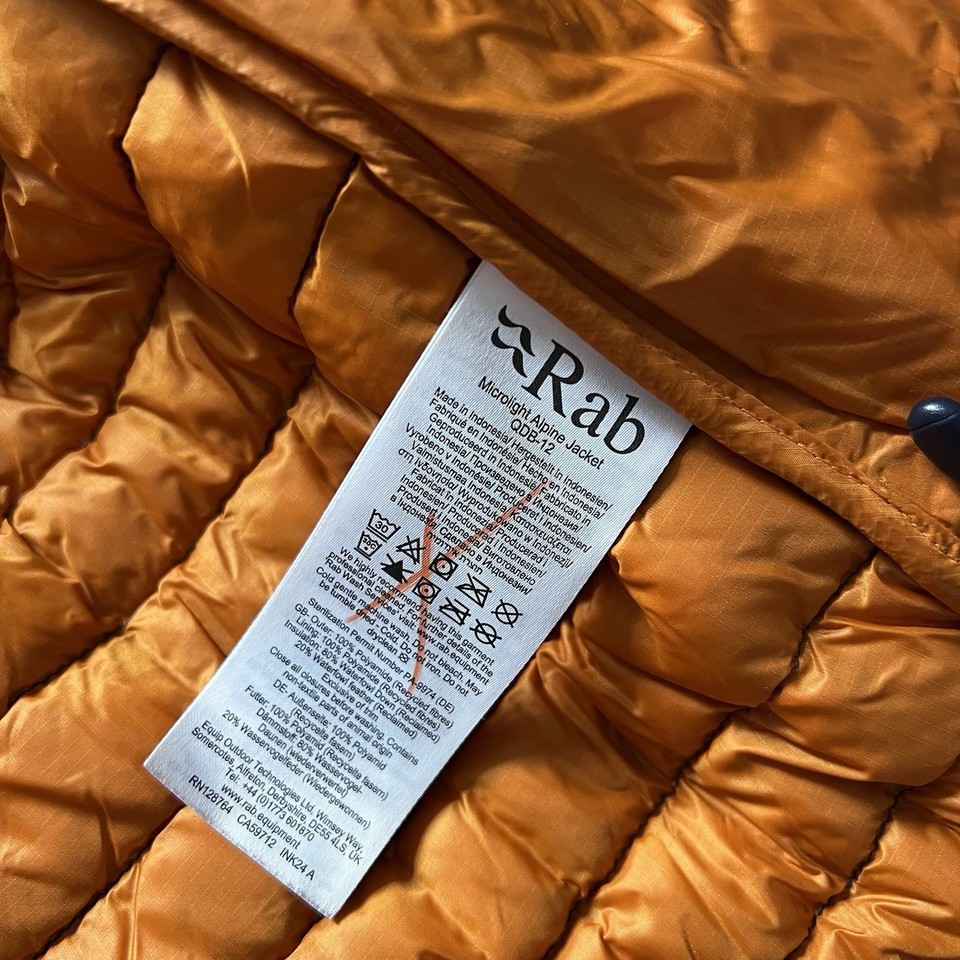 Rab Men's Microlight Alpine Down Jacket Blue Size L | eBay UK