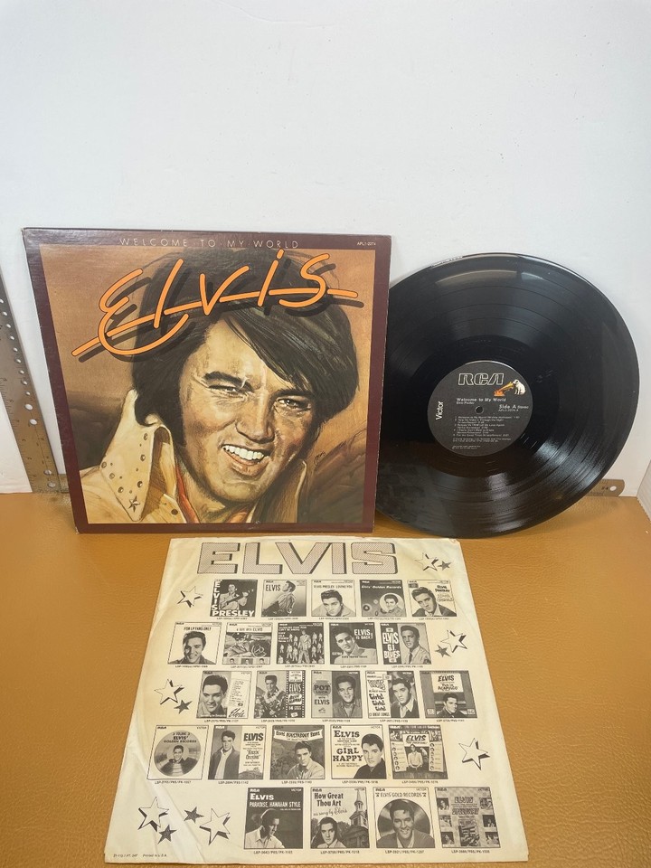Elvis Presley Welcome To My World RCA APL1-2274 Vinyl LP Record VTG ...