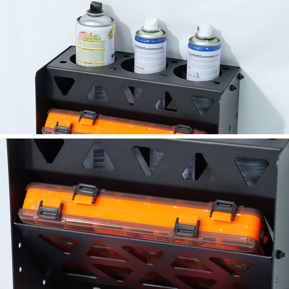 Work Van Tool Box Organizer Aerosol Spray Can Holder for Cargo Shelving ...