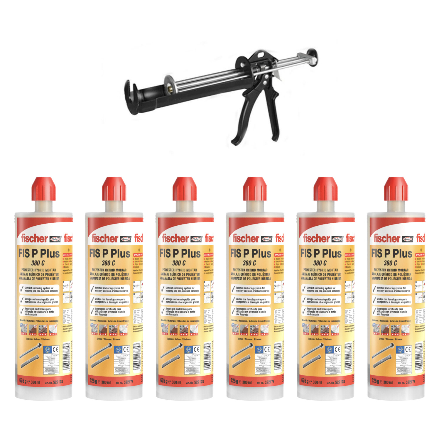 Fischer F Bond FIP C700 Polyester Anchor Masonry Resin 400ml Cartridge ...