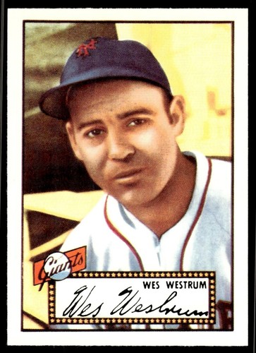1983 Topps 1952 Reprint Series Wes Westrum New York Giants #75 | eBay