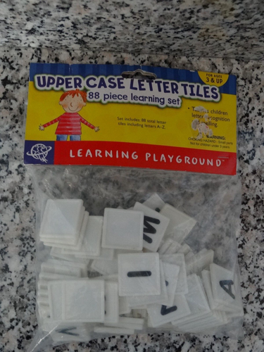 Upper Case Letter Tiles 88 Piece Learning Set-New In Pkg-Learning ...