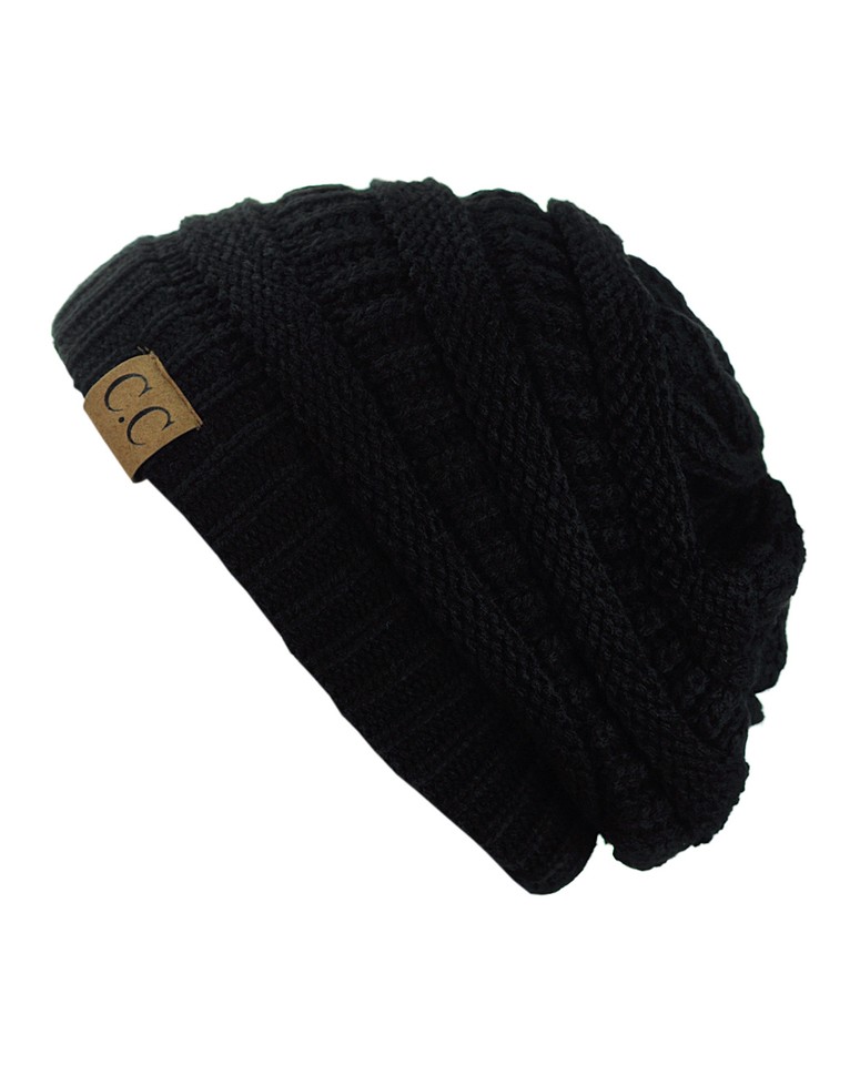 Hot item! CC Beanie New Women's Knit Slouchy Thick Cap Hat Unisex Solid ...
