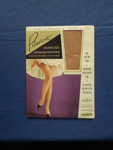 Primrose Seamless, Sheer Lace, Run Guard Heel, Toe & Welt Stockings ...
