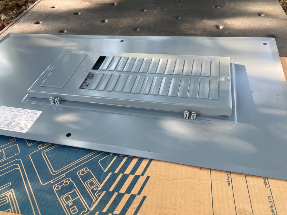 SQUARE D QOC30UF FLUSH MOUNT PANEL COVER CIRCUIT BREAKER BOX | eBay