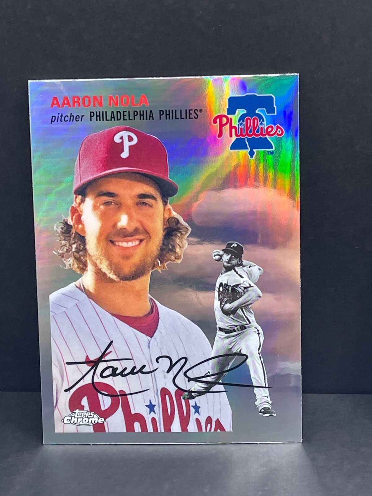 2023 Topps Chrome Platinum Anniversary Refractor 306 Aaron Nola ...