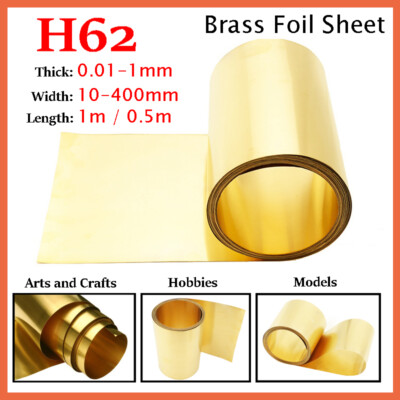 Messing Blech Folie Platte Streifen Metallband Dicke 0,01mm - 1mm ...
