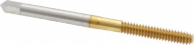 Hertel #6-32 UNC H3 Thread Limit Bottoming Thread Forming Tap HSS, TiN ...