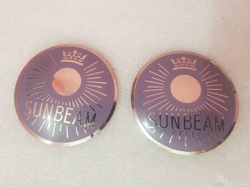 Pair of Purple Sunbeam Monogram S7 S8 Motorcycle Petrol Tank Badge Set ...