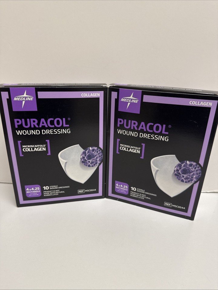 19 Total Medline MSC8722EP Puracol Plus AG Collagen Dressing 2 In x 2. ...