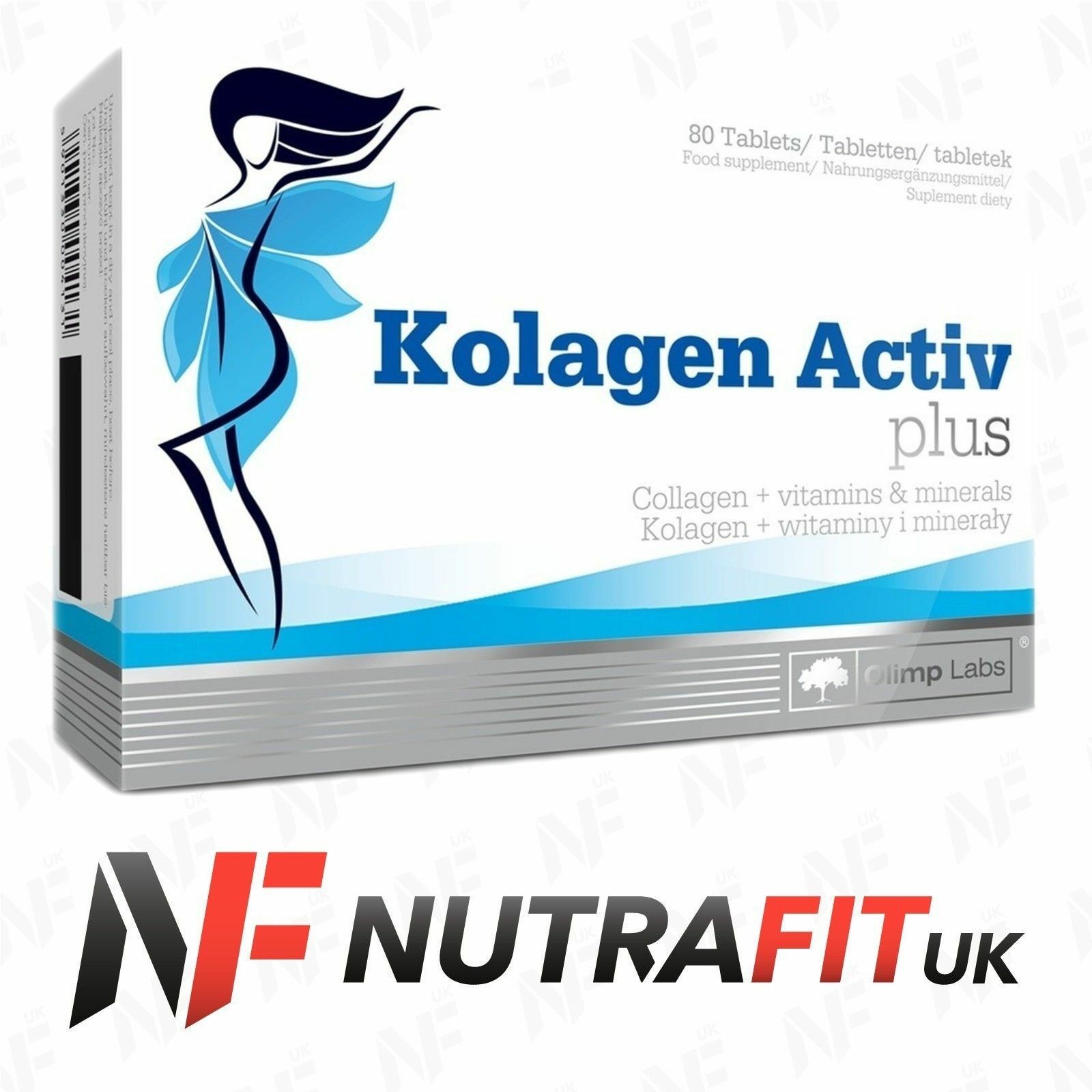 OLIMP KOLAGEN ACTIV PLUS collagen tablets firm skin strong bones 80 ...