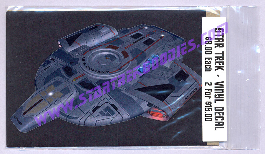 Star Trek: Deep Space Nine VINYL Decal/Sticker Cut-Out USS DEFIANT NX ...