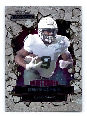 2021 Wild Card Alumination #ANDD-33 Kenneth Walker III Draft Driven ...