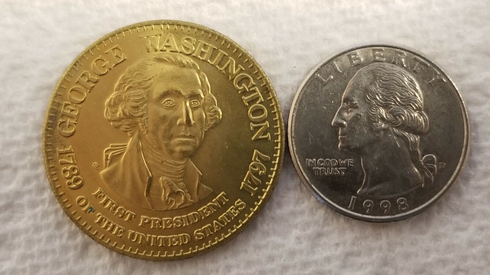 Vintage US President 1 Inch Coin Token George Washington | eBay