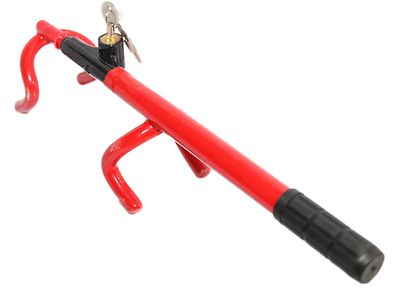 RED Universal Steering Wheel Lock Anti-Theft Security Device Twin Hooks ...