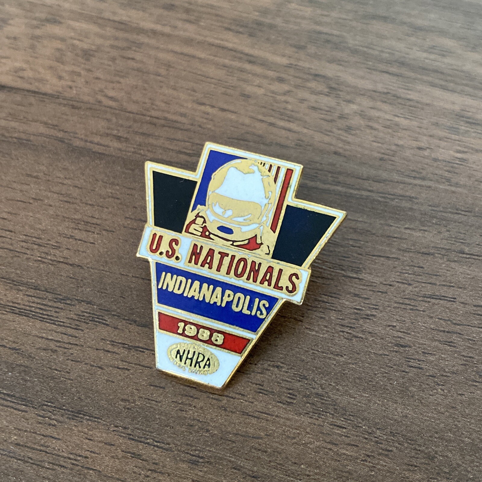 Vintage ~ NHRA U.S. Nationals ~ 1988 Hat/Lapel Pin Indianapolis, IN ...