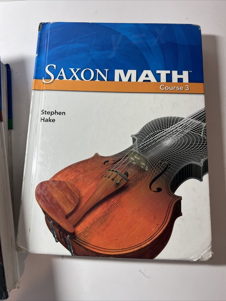 Saxon Math Course 1, 2, & 3, Student TEXTBOOKS (2007) no Writing, Cover ...