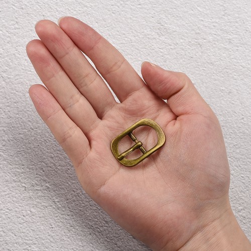 6Pcs 0.59" Single Prong Belt Buckle Oval Center Bar Buckles for Belt, Brass 723115699586| eBay