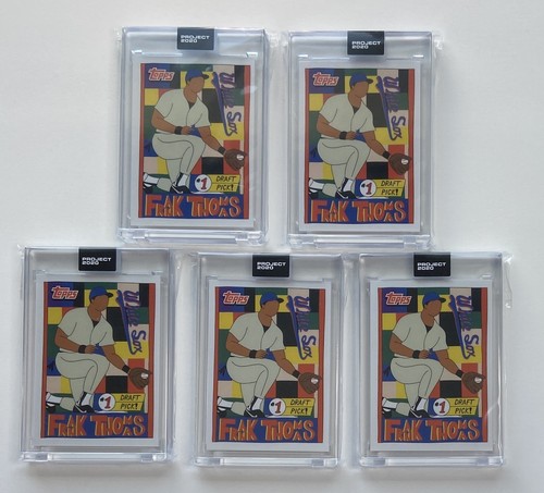 LOT OF 5 Topps Project 2020 #96 - 1990 FRANK THOMAS by Fucci | eBay