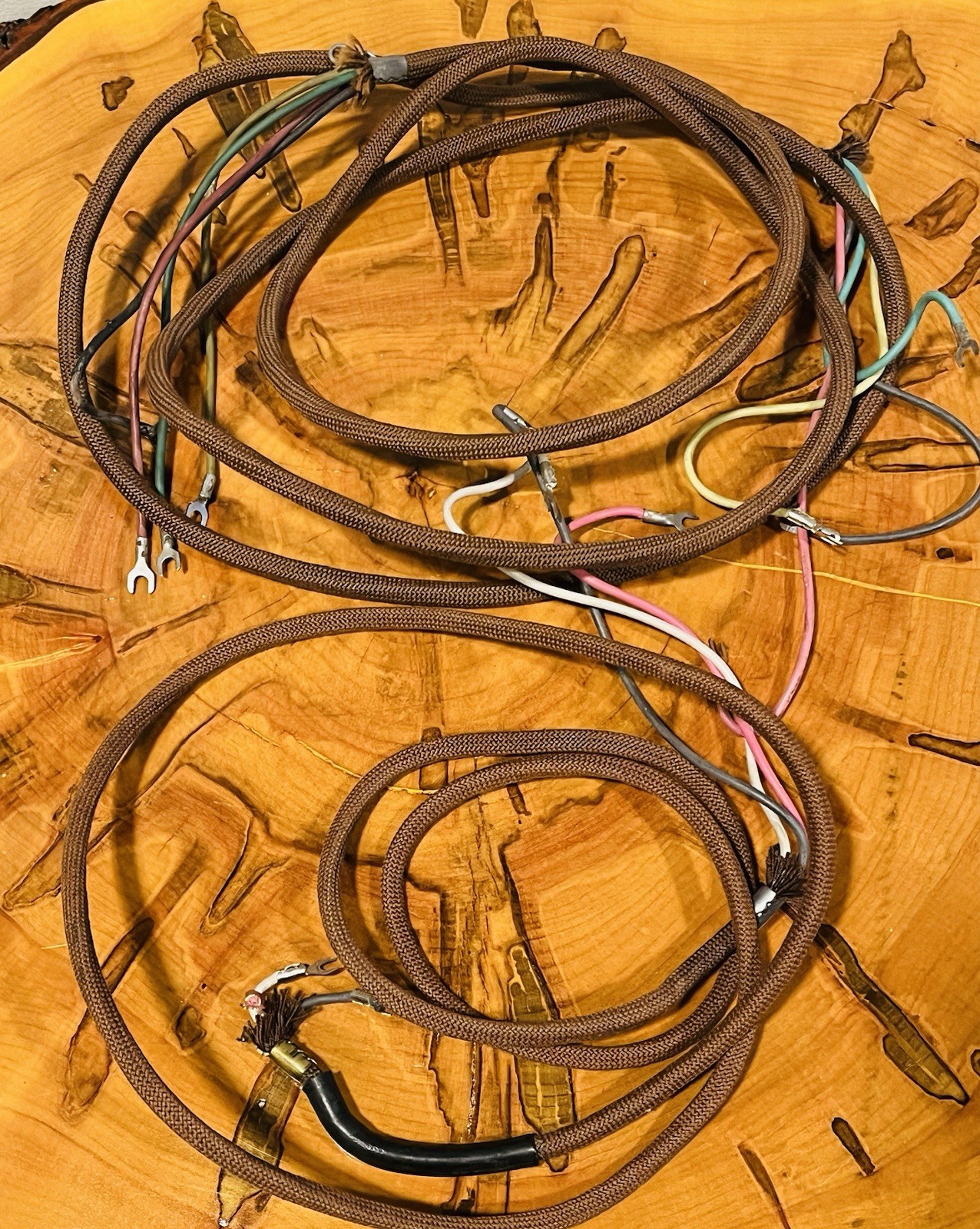 Original W/E 3 Conductor Brown Cloth Receiver And 4 Cond Line Cord ...