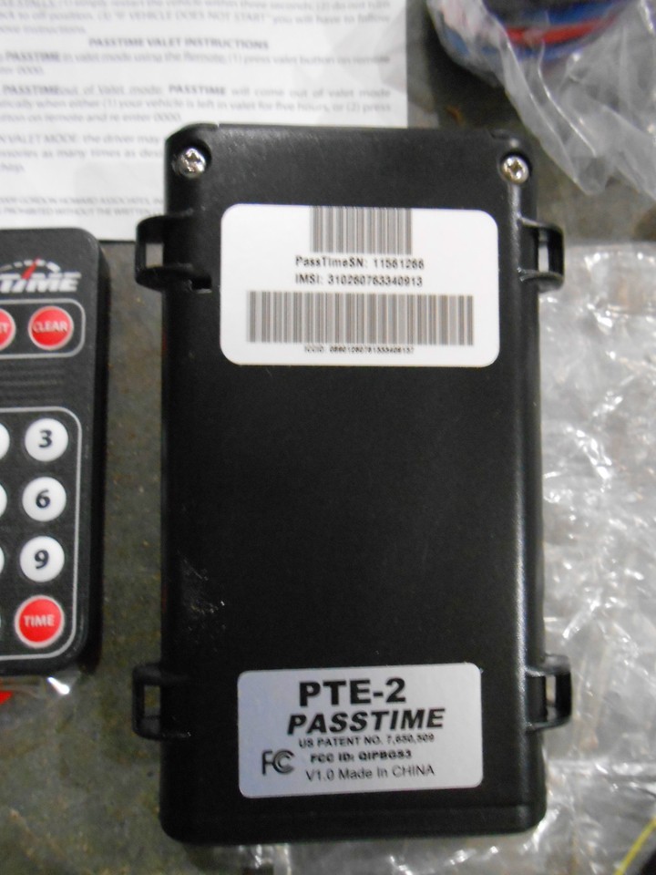 PassTime elite II PTE-2 GPS system Wireless Payment Assurance Device ...