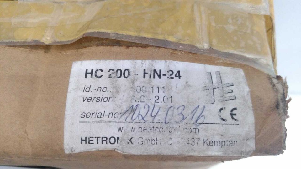 New Hetronik HC200-HN-24 Ver. A.2-2.01 Heating Controller HC200HN24 id ...