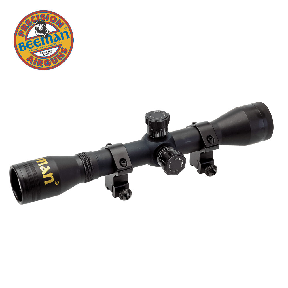 Beeman Air Rifle Windage Adjustment Scope with Mounts 4 x 32 (MB-1512 ...