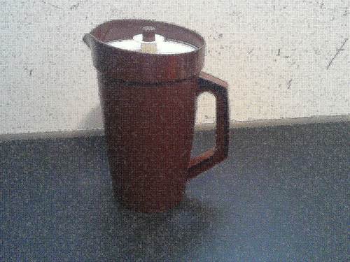 Vintage Brown Tupperware 2-Qt Pitcher 800-10 Push Button Lid | eBay