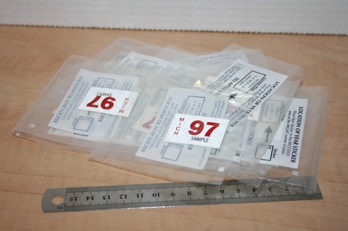 1997 MICHIGAN - SAMPLE LICENSE PLATE DECAL/STICKER - SEALED - $1.50 ...