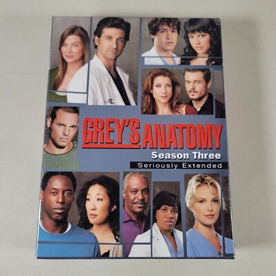 Greys Anatomy Season Three DVD Seriously Extended Version 7 Disc ...