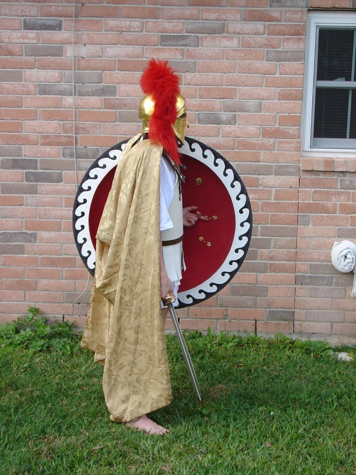 Greek Spartan Macedonian King General Officer gold cape cloak gold ...
