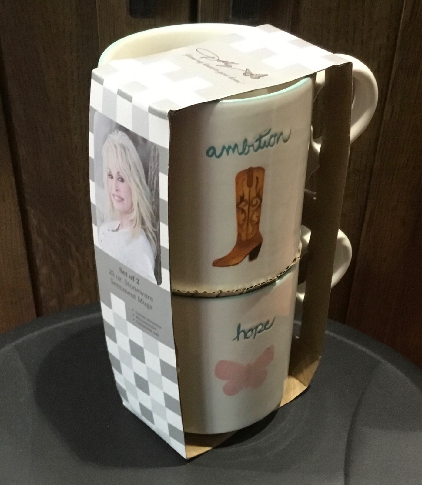 NEW! Dolly Parton Cup Of Ambition 2 Mug Stoneware Set | eBay