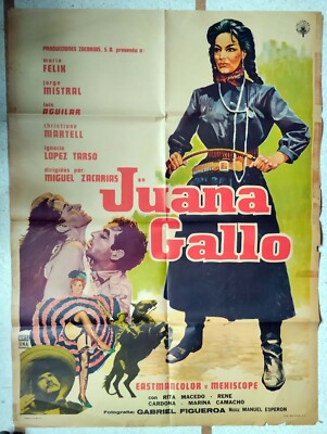 MARIA FELIX "JUANA GALLO" Mexican Original Movie Poster 1961 | eBay