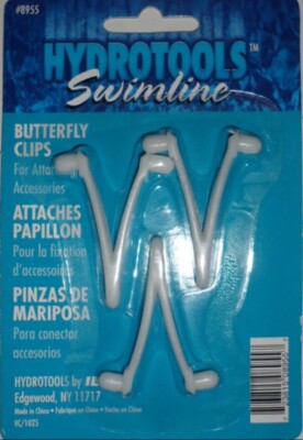 x2 Swimline Hydrotools 8955 3 Pack Butterfly Clips For Pool Vacs ...