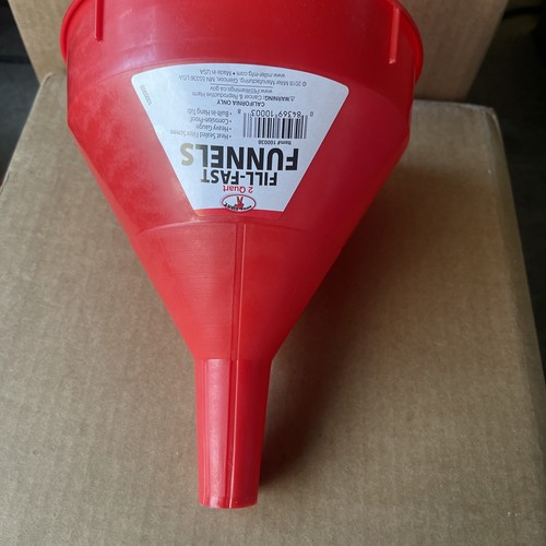 New 1x WPS HEAVY DUTY POLYETHYLENE FUNNEL Sealed Filter Screen 2 QUART ...