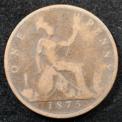 Great Britain 1 Penny 1875, Coin, Inv#E212 | eBay