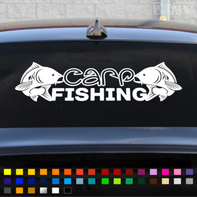 Carp Fishing Decal Sticker For Car Van Window Wall Caravan 4x4 Bait ...