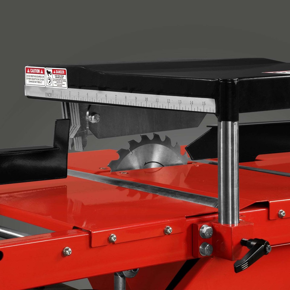 MechMaxx 270CC 9HP Folding Board Edger Table Saw Portable Workbench ...