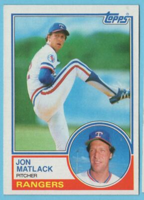 1983 Topps Jon Matlack Texas Rangers #749 | eBay