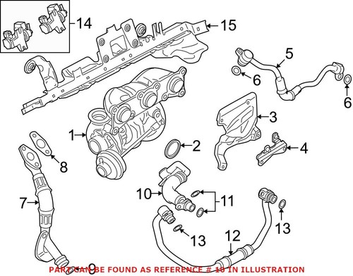 Turbocharger Coolant Line Genuine For BMW 11537558900 | eBay