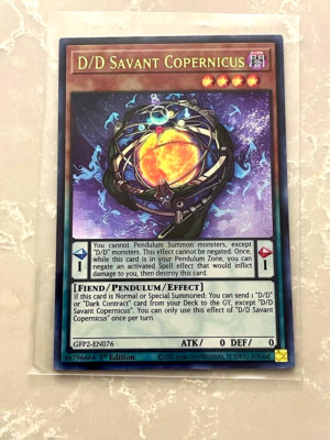 D/D Savant Copernicus - Ultra Rare 1st Edition GFP2-EN076 - NM - YuGiO ...