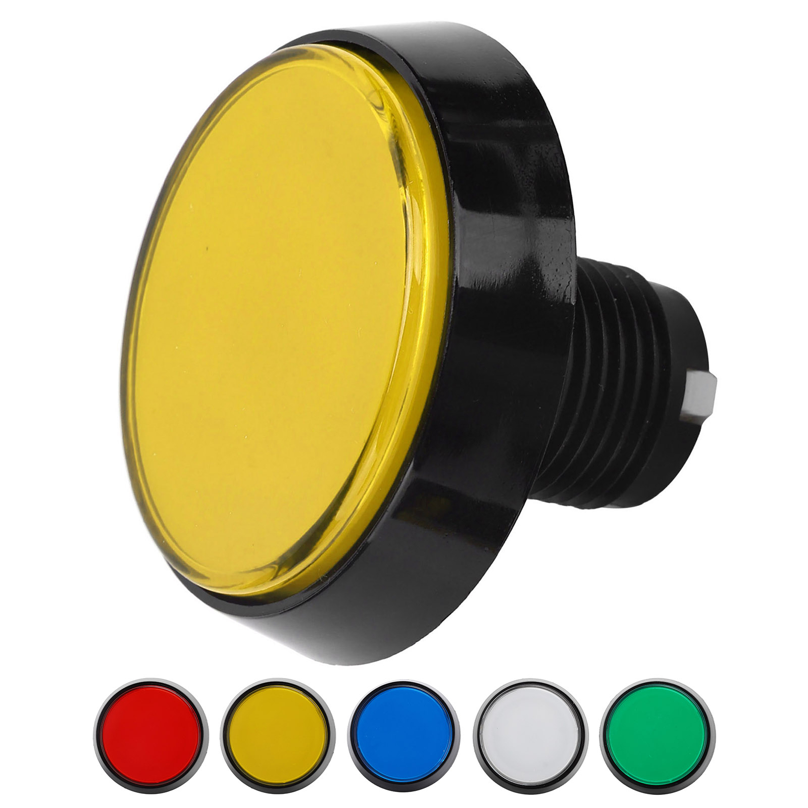 60mm Big Round Flat Button With LED Light 3‑Foot Switch For Crane ...