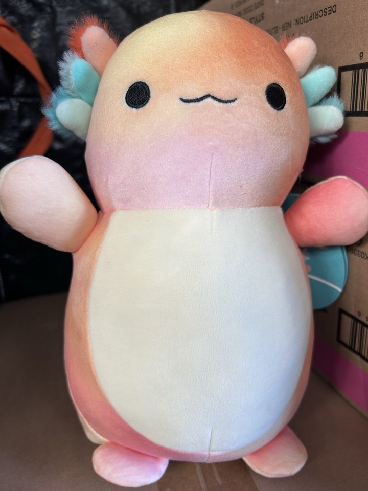 New 10” Aksel the Axolotl Squishmallow Plush Soft Toy HugMees Hug Mee ...