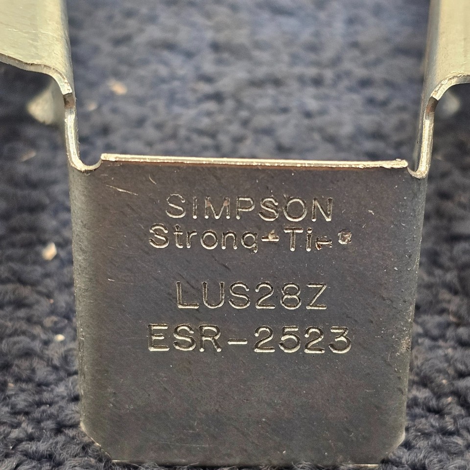 Simpson Strong-Tie LUS28Z Light-Capacity U-Shaped Hanger W/ Double ...