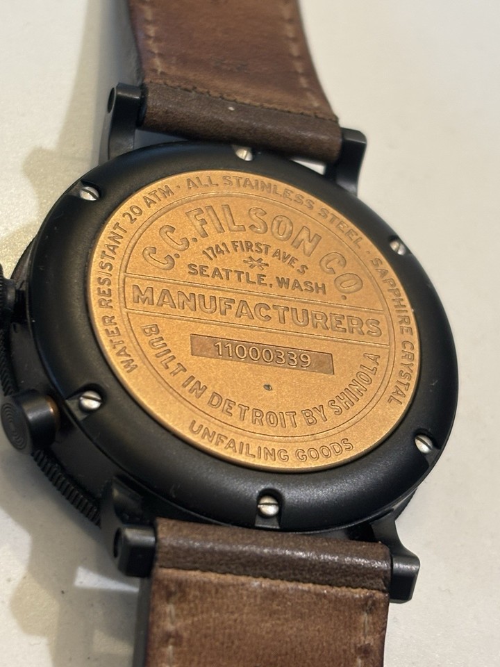 Filson By Shinola “The Scout” Watch with Extras | eBay