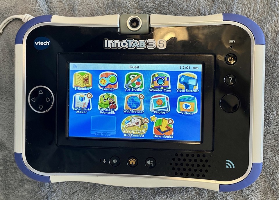 VTech InnoTab 3S Wi-fi Kids Learning Tablet, Blue Camo Case & 7 Games ...