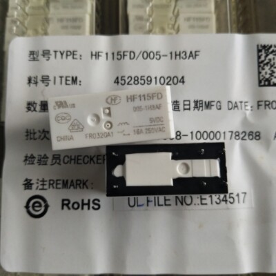 HF115FD/005-1H3AF Power Relay 16A 250VAC 5VDC 6 Pins x 10pcs | eBay