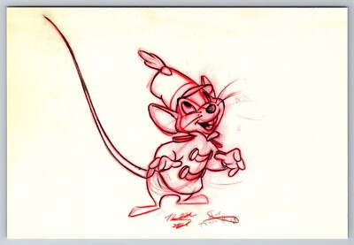 Mouse Dumbo Cleanup Animation Drawing The Art Of Disney 1941 Postcard ...