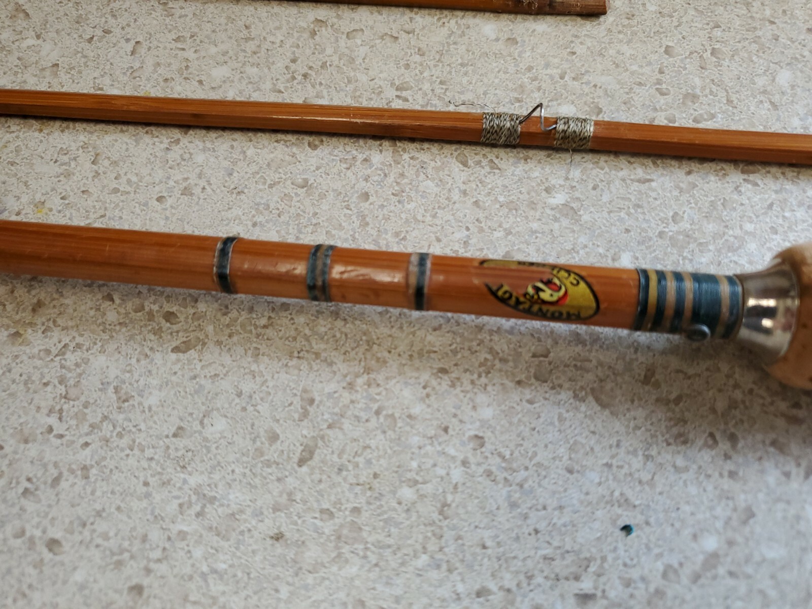 Antique Split Bamboo Montague Fly Fishing Rod 8.1' Clipper 3 pc | eBay